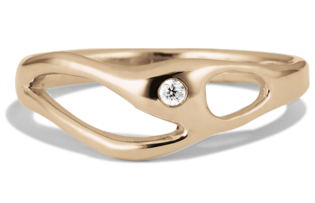 Bend Diamond Ring | Bario Neal